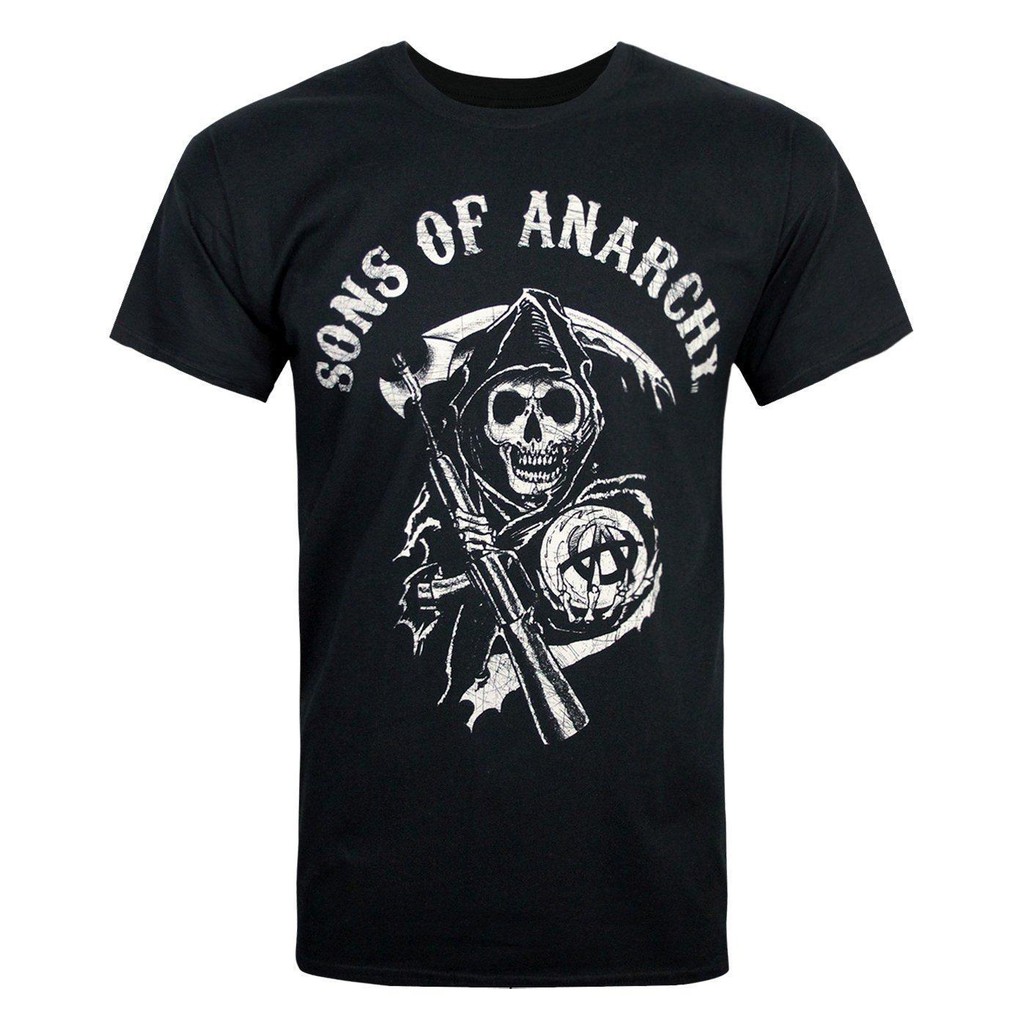 เสื้อยืดลายกราฟฟิก Sons of Anarchy samcro Reaper | Shopee Thailand