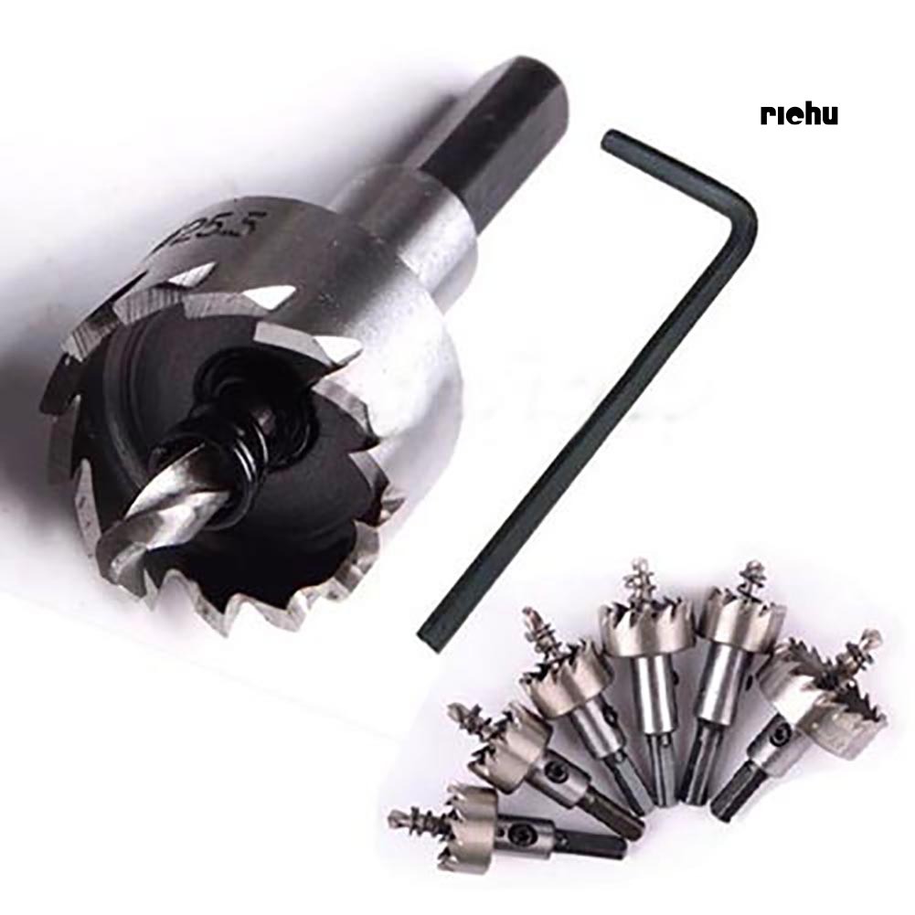 ฮาร์ดแวร์ 16-50mm Carbide Tip Tipped Drill Bit Set Metal Wood Alloy ...