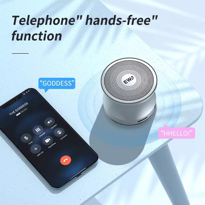 EWA A109 Pro Bluetooth Speaker ไร้สายสเตอริโอลำโพงบลูทูธแบบพกพา 5W ...