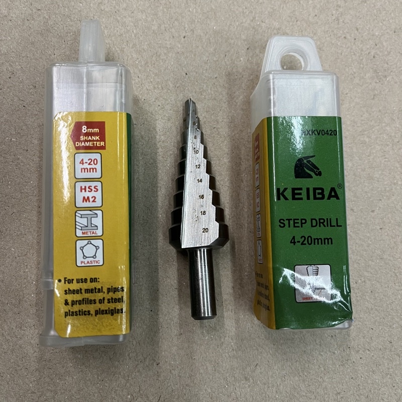 Keiba ดอก สว่าน step drill HSS M2 9STEP / 4-12 mm, 4-20mm , 6-30 mm ดอกเจดีย์ keiba | Shopee ...