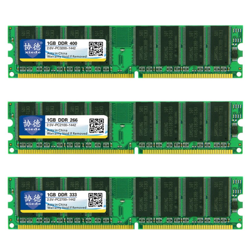 Xiede Desktop Pc Memory Ram Module Ddr 400 1Gb Pc-3200 Ddr1 184Pin Dimm 400Mhz X001 | Shopee ...