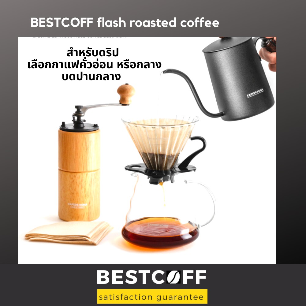 BESTCOFF เมล็ดกาแฟ ปานามา เกชา Panama Geisha roasted coffee ขนาด 250 g ...