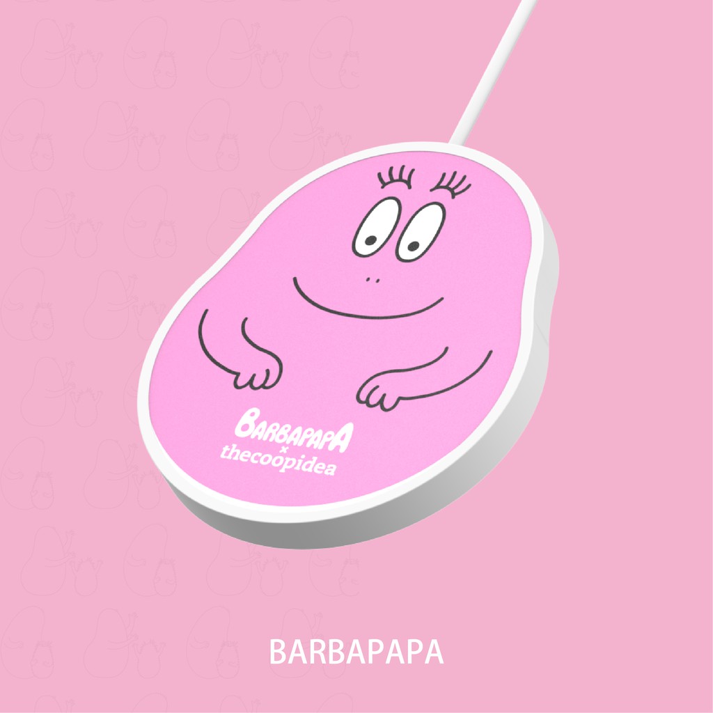 Thecoopidea X Barbapa Limited Edition Qi แผ่นชาร์จแบบไร้สาย | Shopee ...
