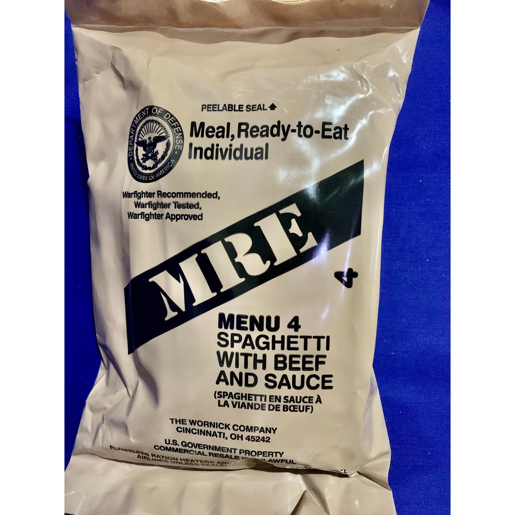 อาหารทหาร MRE USA MENU 1-12 | Shopee Thailand
