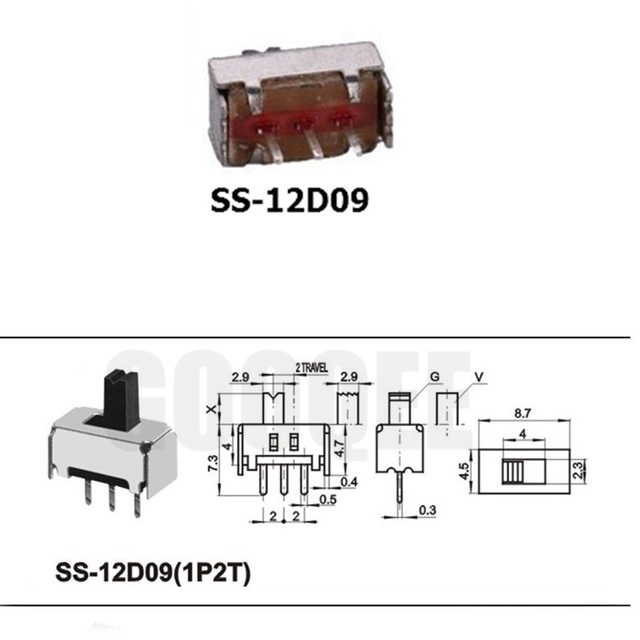 สวิตช์สไลด์เกียร์ ขนาดเล็ก SS12D00 จำนวน 5 10 ชิ้น | Shopee Thailand