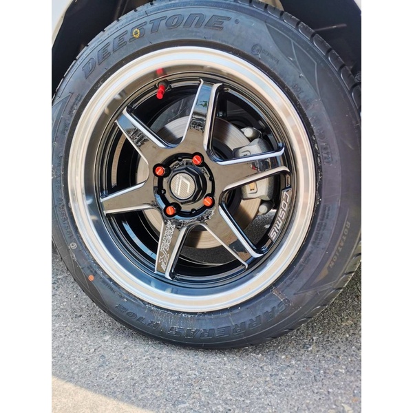 ล้อแท้ Cosmis type R ขอบ15 4รู100 สีดำขอบเงา เบาทนทาน | Shopee Thailand