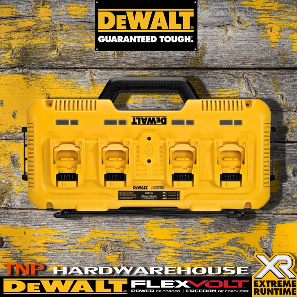 DEWALT แท่นชาร์จแบตเตอรี่ 4 ช่อง 12/20/60V Max รุ่น DCB104-QW | Shopee ...