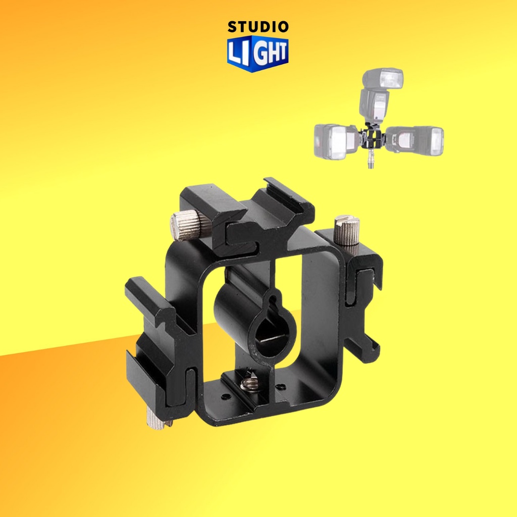 Tripod Multi Phone 3 Hotshoe หัวแปลง ต่อขาตั้งกล้อง สำหรับต่ออุปกรณ์ ...