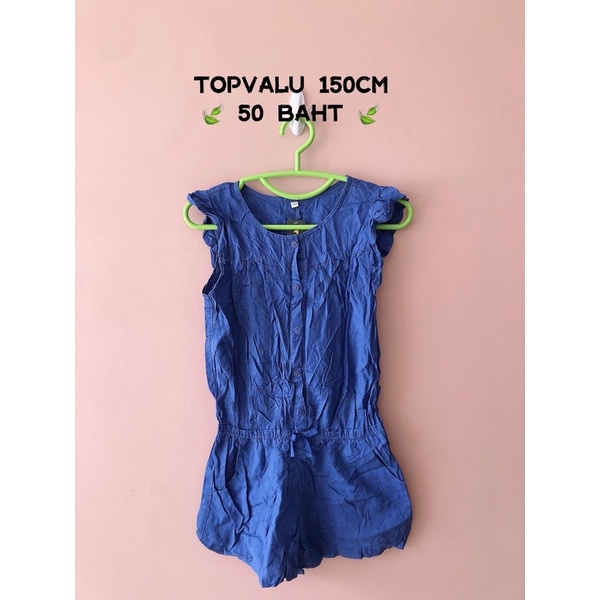 จั๊มขาสั้น เด็กผู้หญิง มือสอง ป้าย Topvalu | Shopee Thailand