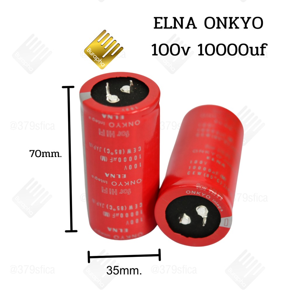 100v 10000uf คาปาซิเตอร์ ไฮไฟ capacitor hifi ELNA ONKYO รหัส # 2 3 5 ...