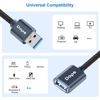 Dope DP-6421 / DP-6422 USB 3.0 Extension Cable สายต่อเพิ่มความยาว ช่อง ...