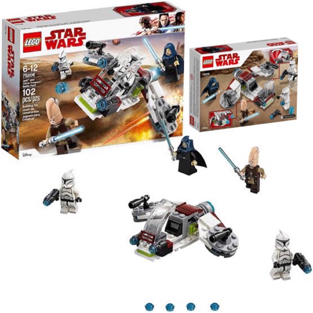 [ RARE+] 2018 LEGO : 75026 STAR WARS JEDI & CLONE TROOPERS BATTLE หายาก ของใหม่ ของแท้ 100% ...
