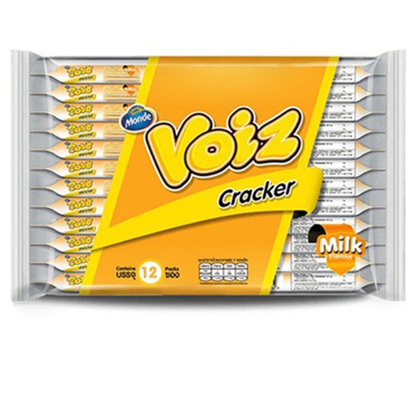 ขนม Voiz Cracker วอยซ์ แครกเกอร์สอดไส้ครีม (รสช็อกโกแลต/สตรอเบอร์รี่/นม ...