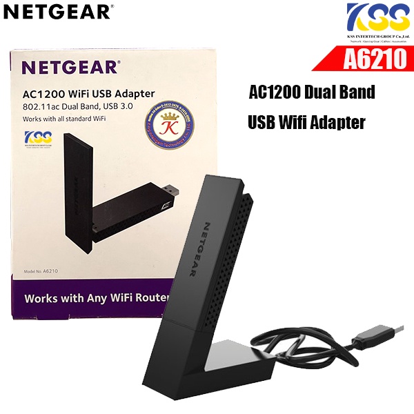 NETGEAR AC1200 Dual Band Usb Wifi Adapter รุ่น A6210 ประกัน 9 ปี ...