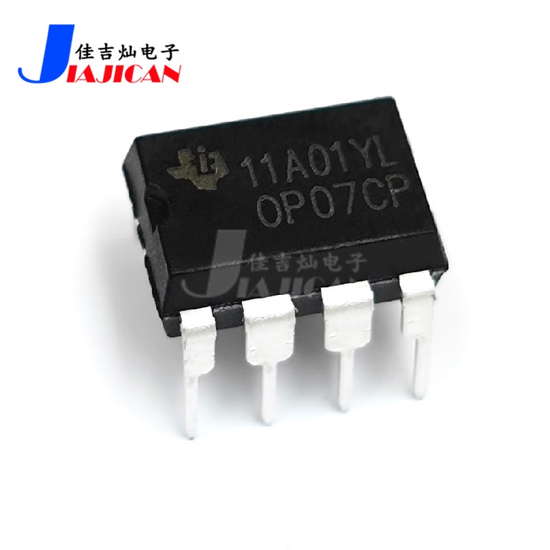 OP07CP OP07 ใหม่เดิมตรงแทรก DIP-8 แรงดันไฟฟ้าออฟเซ็ตต่ำแอมป์การ ...