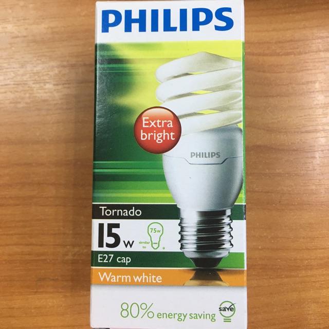 หลอดทอร์นาโด ฟิลิปส์ 8W12W15W20W24W E27 220-240V50-60Hz Extra bright | Shopee Thailand