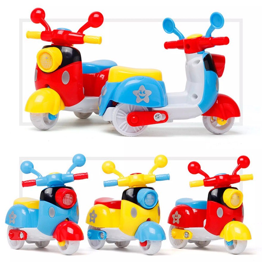 เวสป้า Mini Motorcycle Toy Pull Back Diecast Motorcycle | Shopee Thailand