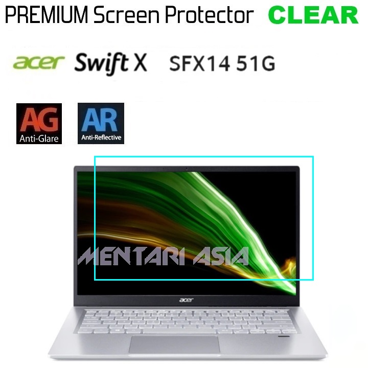 ฟิล์มกันรอยหน้าจอ ACER Swift X SFX14-51G 2022 - PREMIUM CLEAR | Shopee Thailand