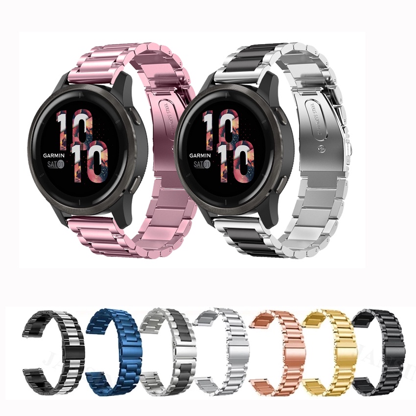 18 มม.20 มม.22 มม.สแตนเลสโลหะสําหรับ Garmin Forerunner 265 255 255S ...