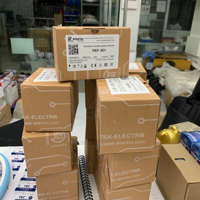 NOVATEK PEF-301 อุปกรณ์เลือกเฟสอัตโนมัติ สำหรับตู้MDB UNIVERSAL AUTOMATIC ELECTRONIC PHASE ...