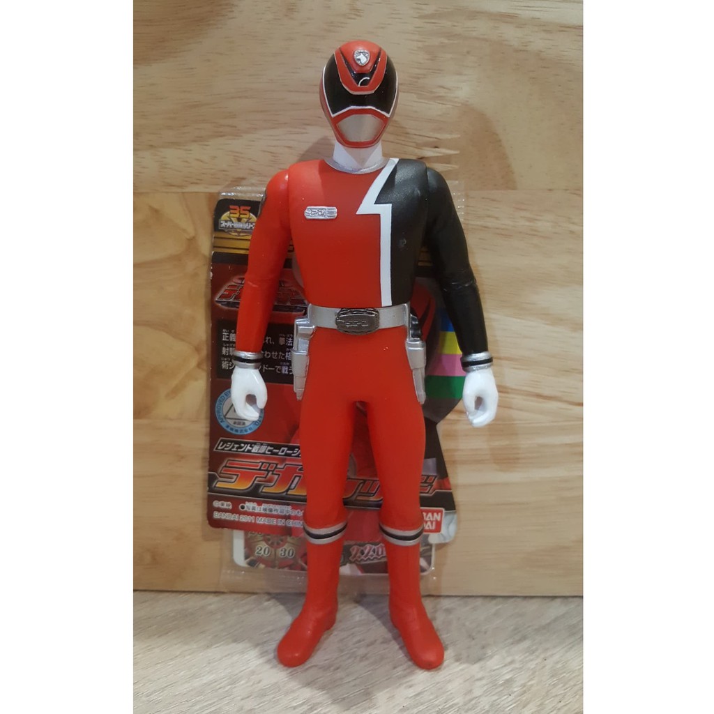 Soft Sentai Dekaranger Deka Red (ซอฟเดกะเรนเจอร์ เดกะเรด) ขนาดประมาณ 6. ...
