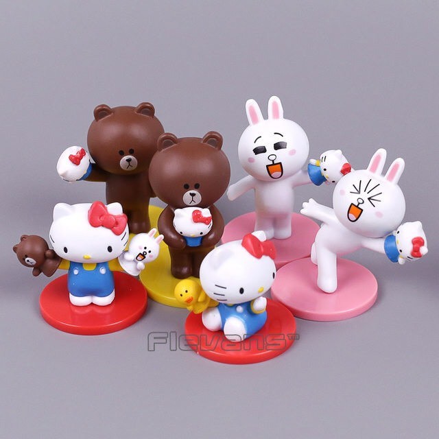 ชุดโมเดล "Hello Kitty X LINE Friends" | Shopee Thailand