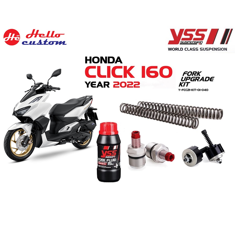 ชุดอัพเกรดโช๊คหน้า YSS Fork Upgrade Kit HONDA Click 160i 2022 | Shopee ...