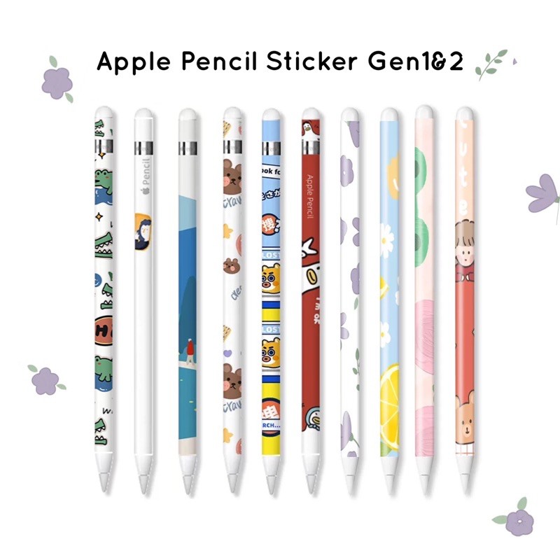[ลายที่ 14-19] Apple pencil sticker for Gen 1 & 2 สติกเกอร์ Apple ...