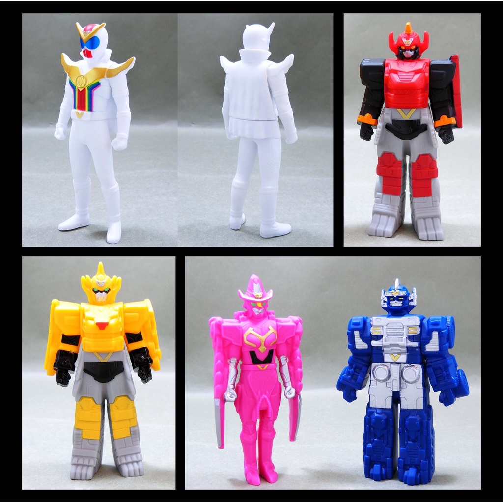 Bandai Mini Soft Vinyl Robo Hero Sentai Zenkaiger Sofubi โมเดล ซอฟ เซน ...