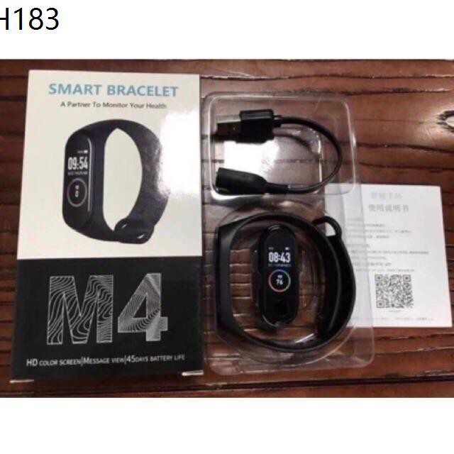 M4 Smart bracelet !! นาฬิกาอัจฉริยะ ออกกำลังกาย นับก้าว วัดการเต้นหัวใจ ...