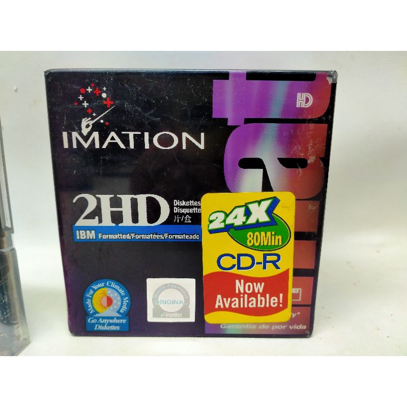Imation 2HD จาก IBM แผ่นดิส 1.44 หรือ Floppy Disk 1.44 2HD แท้ IBM Format 1 กล่อง มี10แผ่น ...