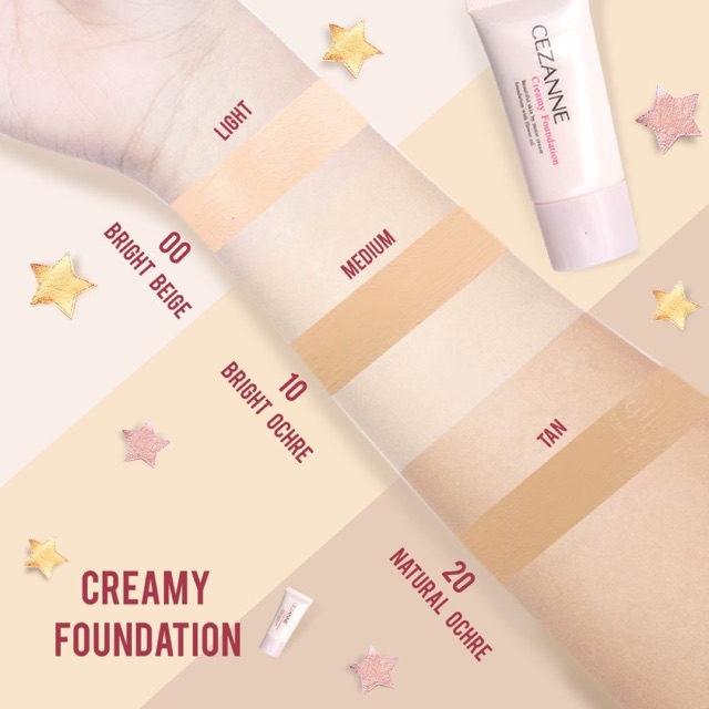 พร้อมส่ง Cezanne creamy foundation ของแท้100% | Shopee Thailand