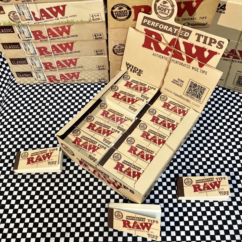 RAW TIPS wide กระดาษก้นกรองมีรอยปะ (ของแท้100% ส่งไว) | Shopee Thailand