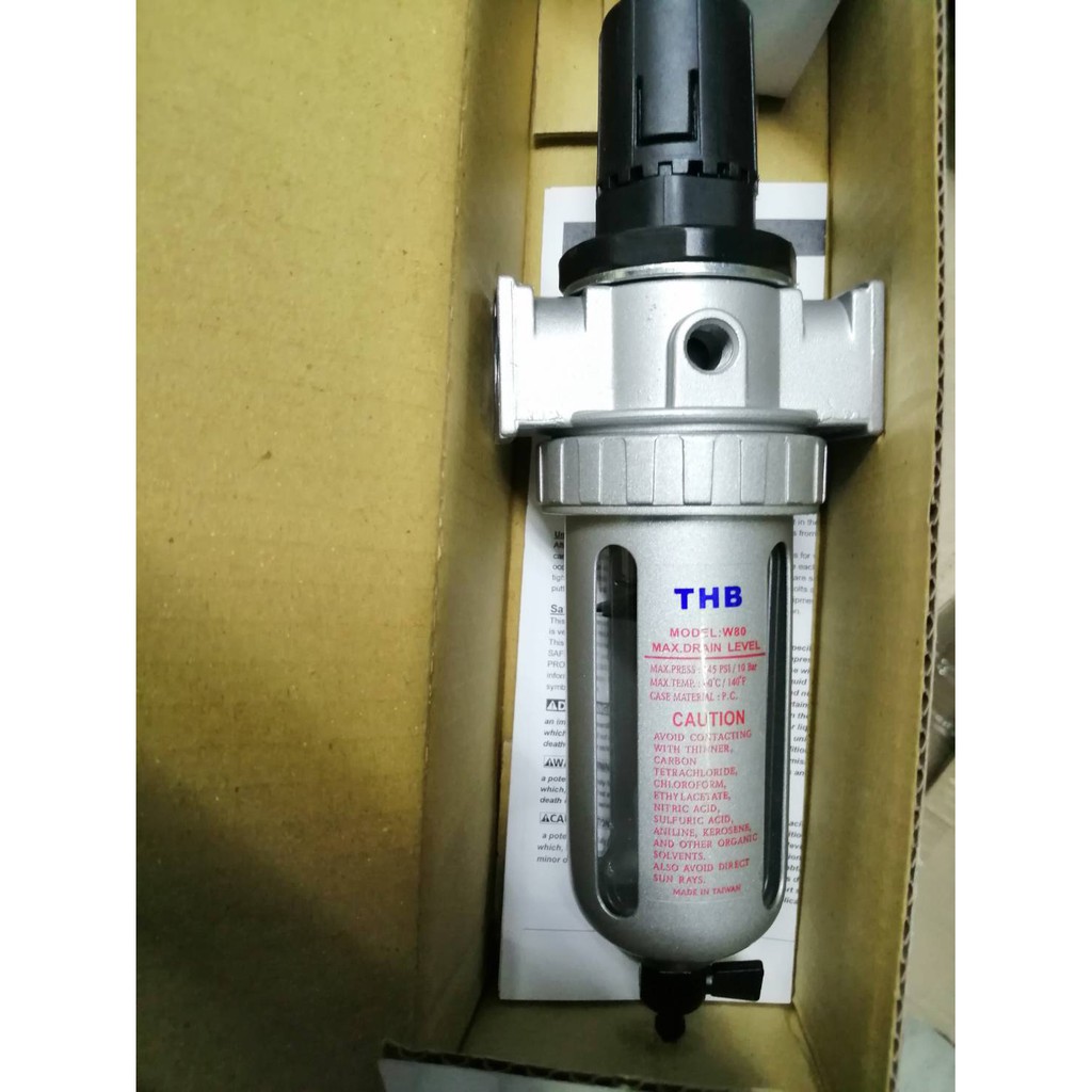 THB ชุดตัวดักน้ำพร้อมตัวตั้งลม THB ขนาดเกลียว 1/4" รุ่น THB#FR-802 3/8 ...