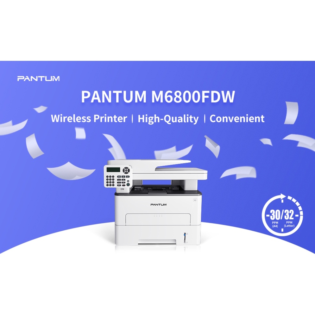 PRINTER (เครื่องพิมพ์) PANTUM M6800FDW (WHITE) | Shopee Thailand