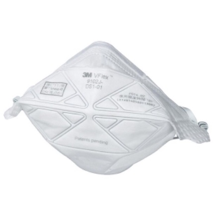 3M รุ่น 9102 หน้ากากกันฝุ่นละออง พับได้ VFLEX มาตรฐาน P1 รับประกันแท้ ...