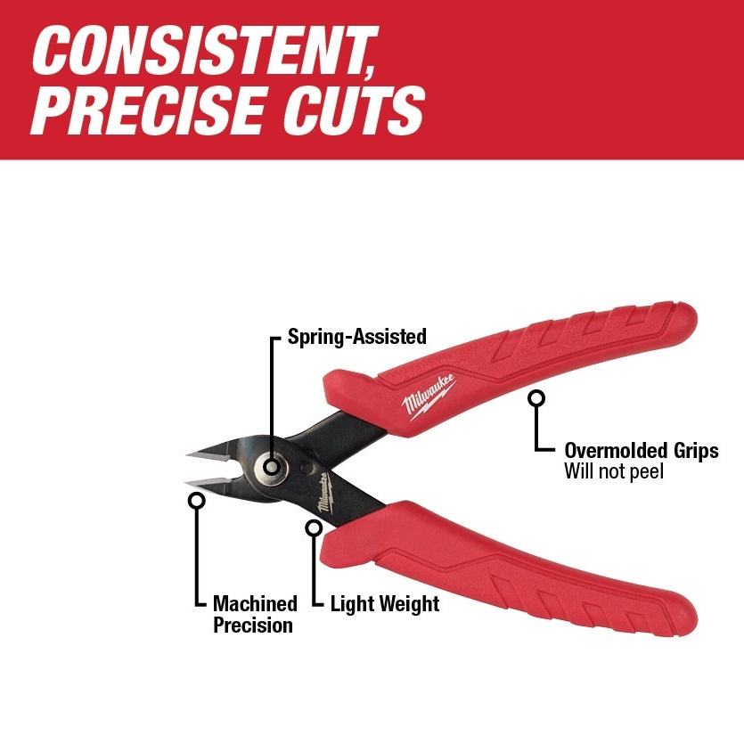 คีมตัด Milwaukee Mini Flush Cutters | Shopee Thailand