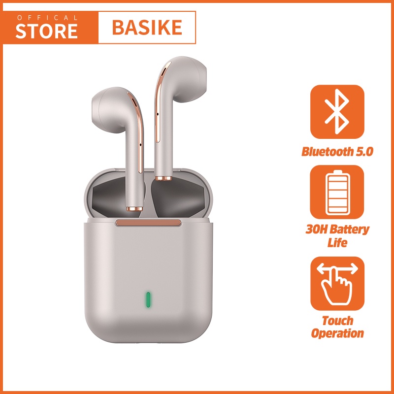 [ประกัน6เดือน] BASIKE หูฟังบลูทูธ หูฟังบลูทูธไร้สาย earphone Bluetooth ...