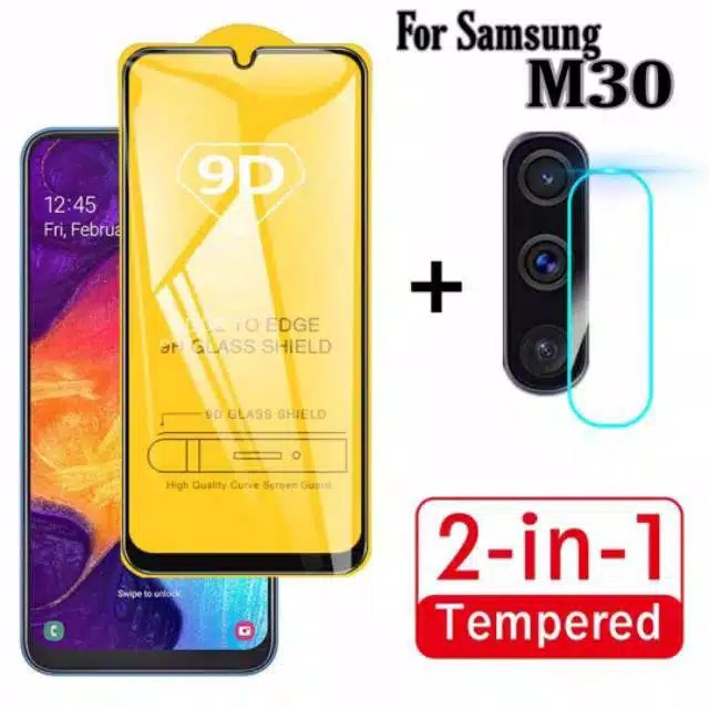 Layar กระจกนิรภัย Samsung M30s M31 M30 M31s M21 M11 M10 M20 M51 TG แพคเกจสีหน้าจอป้องกันรอยขีด ...