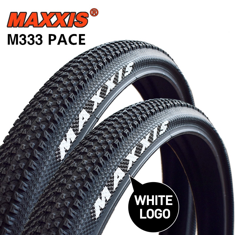 MAXXIS M333 โลโก้สีขาวยางจักรยาน MTB PACE จักรยานเสือภูเขา Tyre 60TPI จักรยานยาง 26" , 27.5 ...