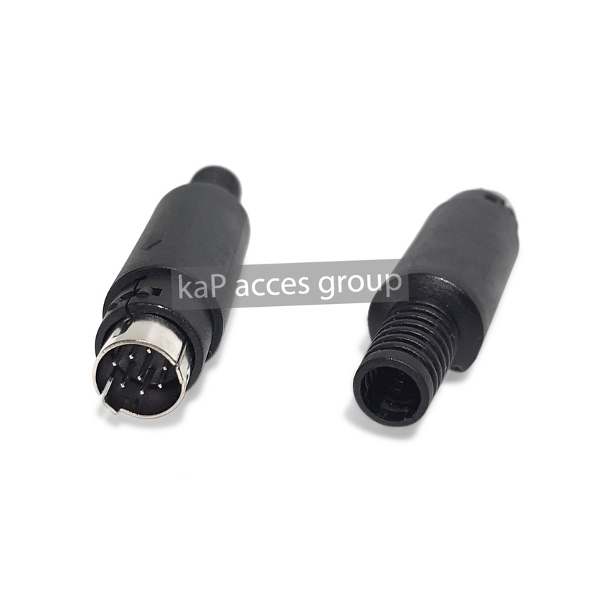 MINI DIN 8 PIN Plug Male JACK PLC Mitsubishi FX Series IAI controller ...