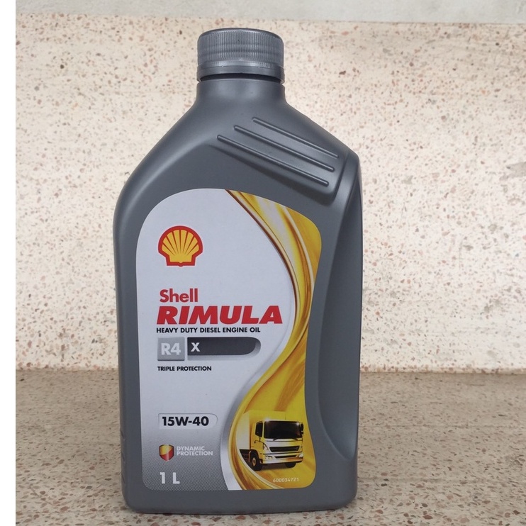 Shell Rimula R4X 15W-40 & 20W-50 ขนาด1ลิตร มาตรฐานAPI:CI-4 ...