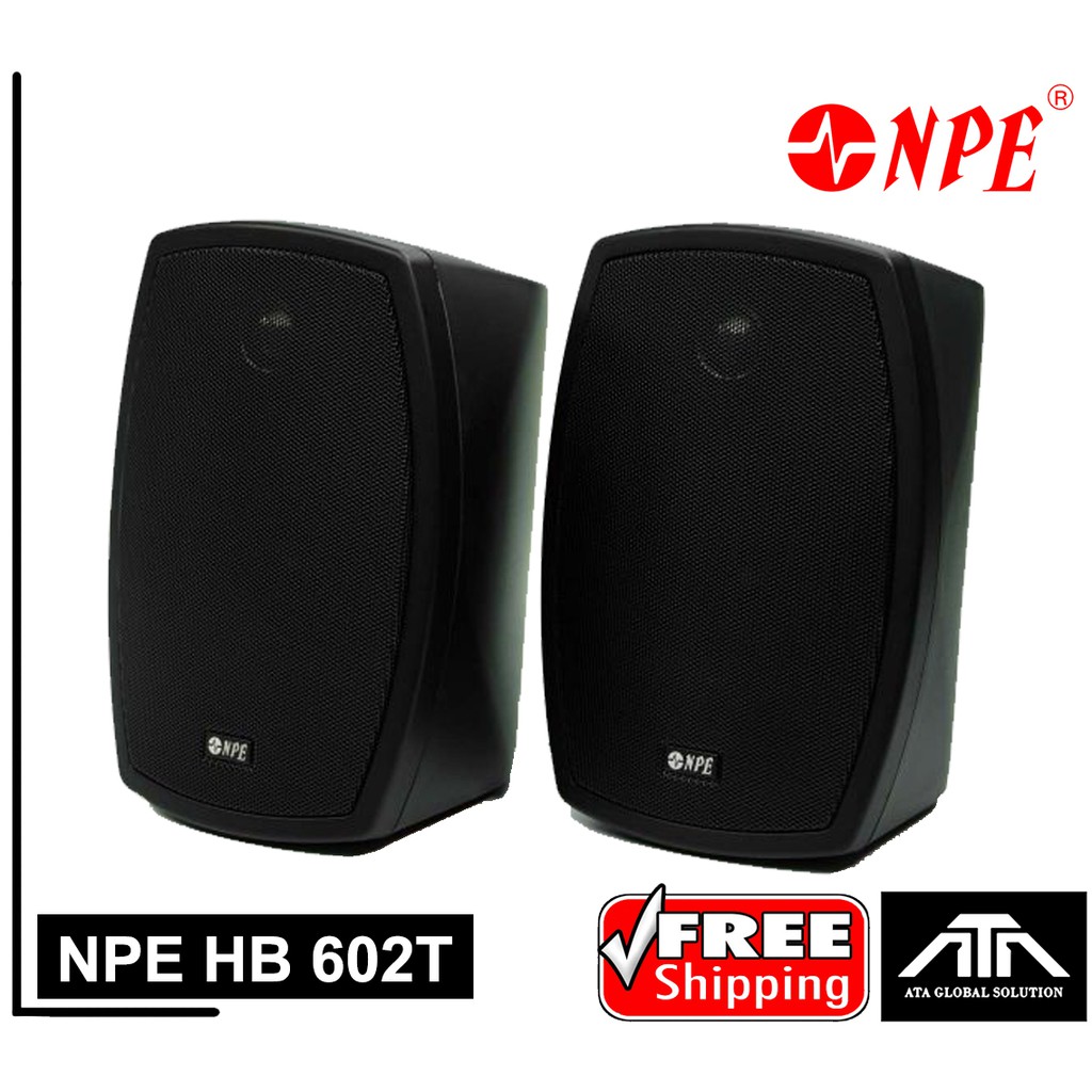 NPE HB-602T ตู้ลำโพงติดผนัง 2 ทาง 6.5 นิ้ว 180 วัตต์ มี LINE 100V มี 2 สี ดำ-ขาว ราคาต่อ 2 ตู้ ...