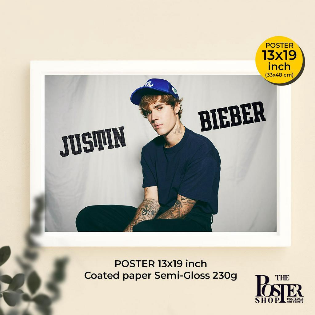 Justin Bieber Poster โปสเตอร์ จัสติน บีเบอร์ Canadian singer ภาพขนาด ...