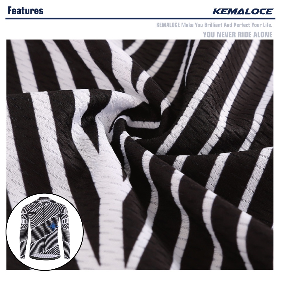 KEMALOCE กลางแจ้งชุดปั่นจักรยาน ประเทศไทยสไตล์แข่งรถเสื้อปั่นจักรยานแขน ...