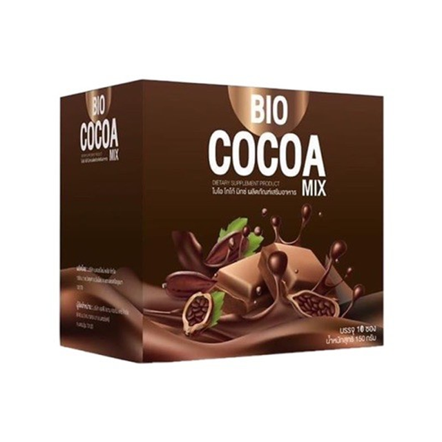 BIO COCOA MIX ไบโอโกโก้ มิกซ์ 1 กล่อง มี 10 ซอง | Shopee Thailand