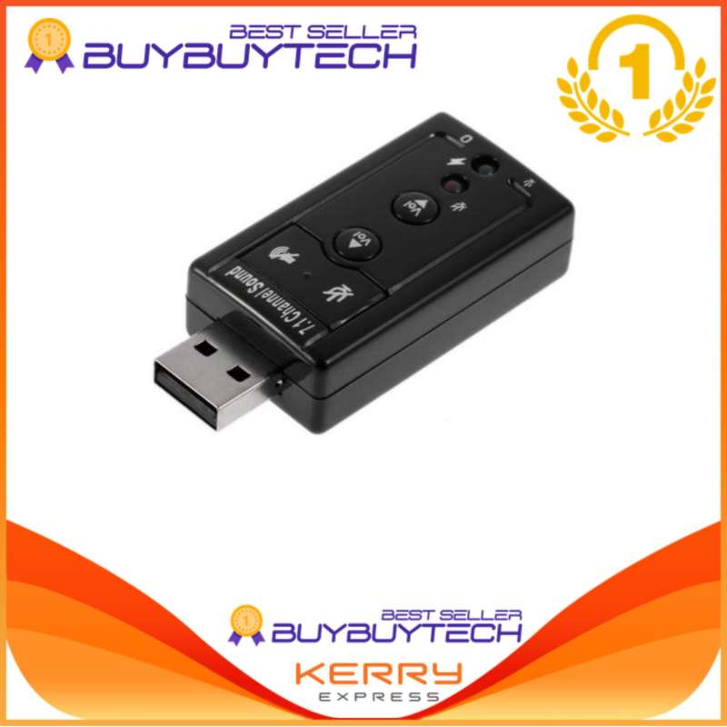 USB 2.0 3D Virtual 7.1 Channel Audio Sound Card Adapter (Black) | Shopee Thailand