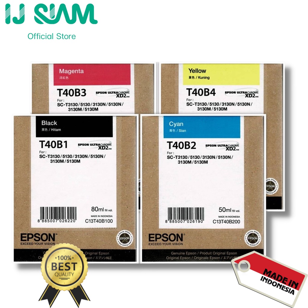 EPSON INK T40B100-400 For T3130N T3130 T5310N T5130 ** ระยะเวลาในการส่ง 3 วัน ** | Shopee Thailand