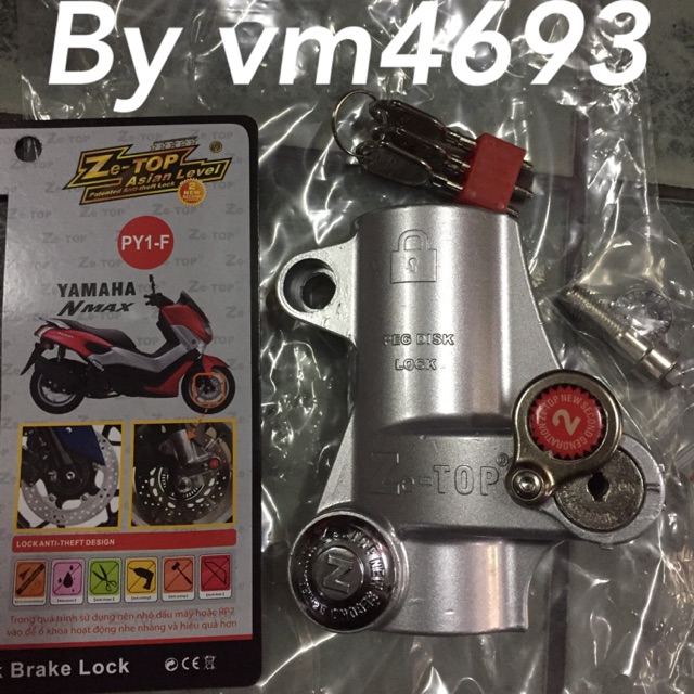 แผ่น Anti Theft Lock nmax/aerox/pcx 150 vietnam zetop disc Lock ...
