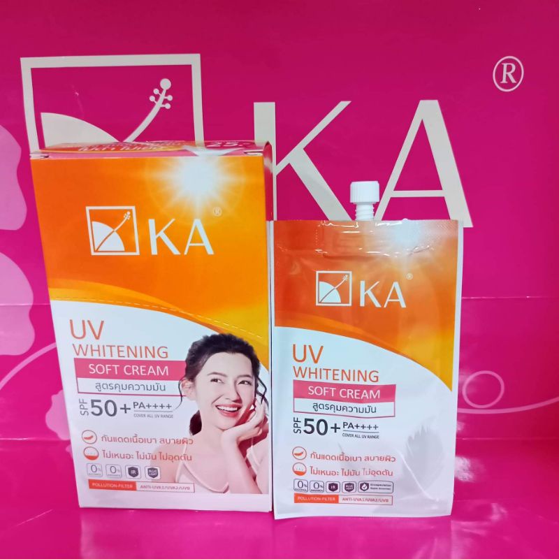 KA UV Whitening Soft Cream SPF 50+ PA++++เค.เอ. ไวท์เทนนิ่ง ซอฟท์ ครีม 1ซอง7กรัม | Shopee Thailand